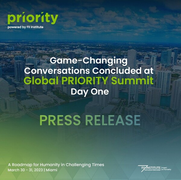 FII Institute Global PRIORITY Summit 첫날 - 가장 중요한 교훈